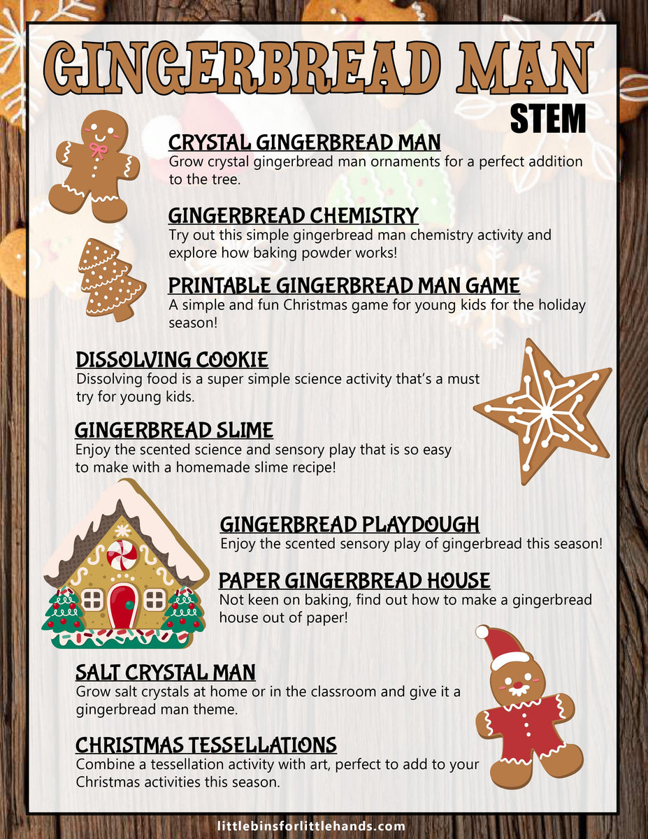 Christmas Gingerbread Project Pack – Little Bins for Little Hands