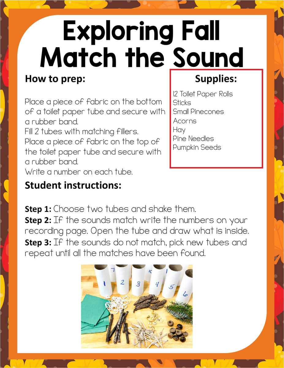 Preschool Fall Theme Pack – Little Bins for Little Hands