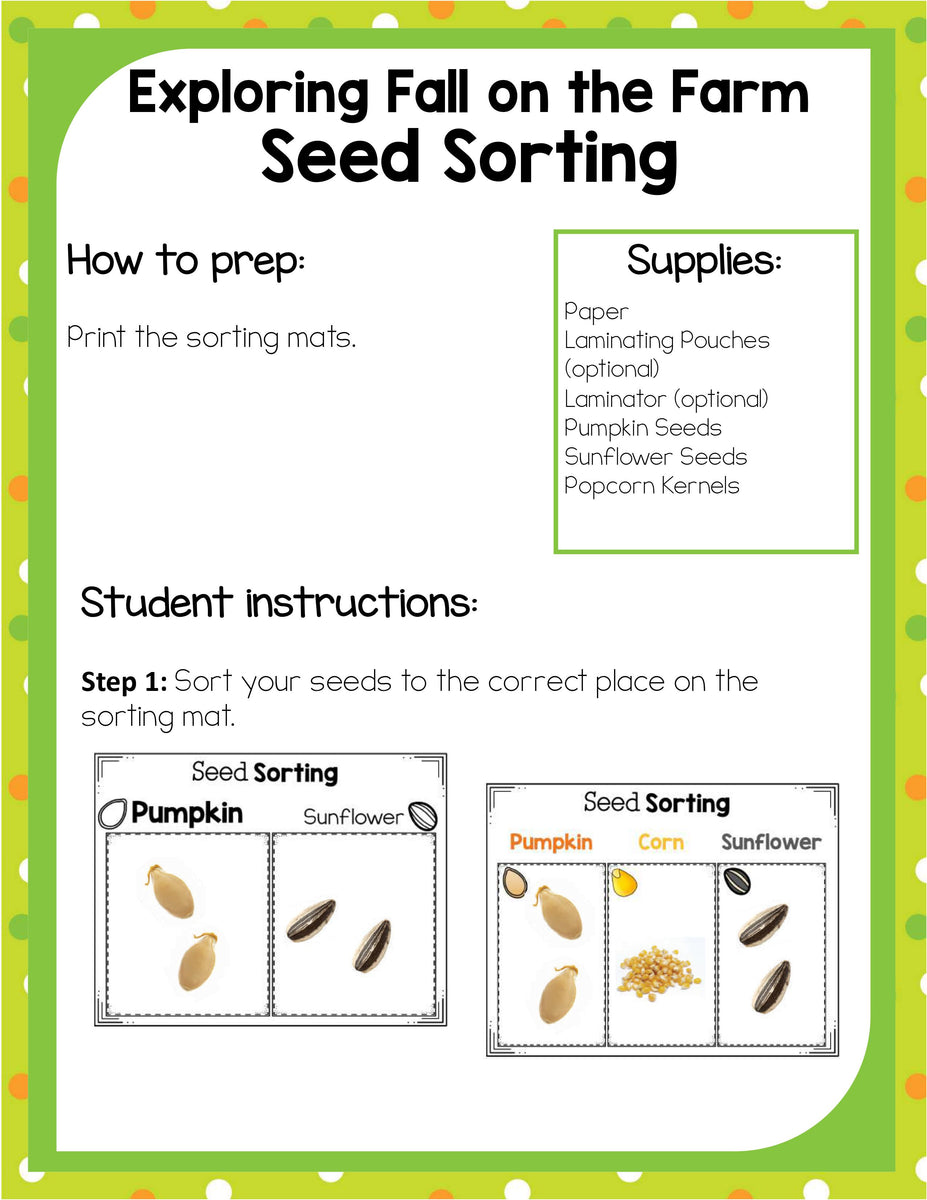 Preschool Farm Theme Pack – Little Bins for Little Hands