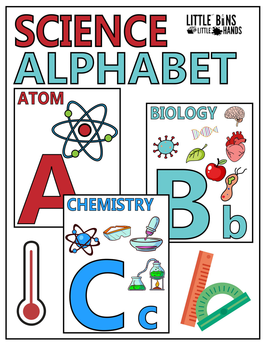STEM Alphabet Posters or Cards – Little Bins for Little Hands