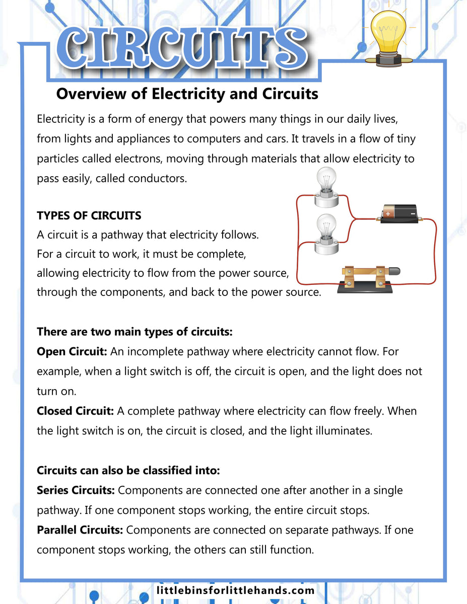 STEM Tech Circuits Pack for Kids – Little Bins for Little Hands