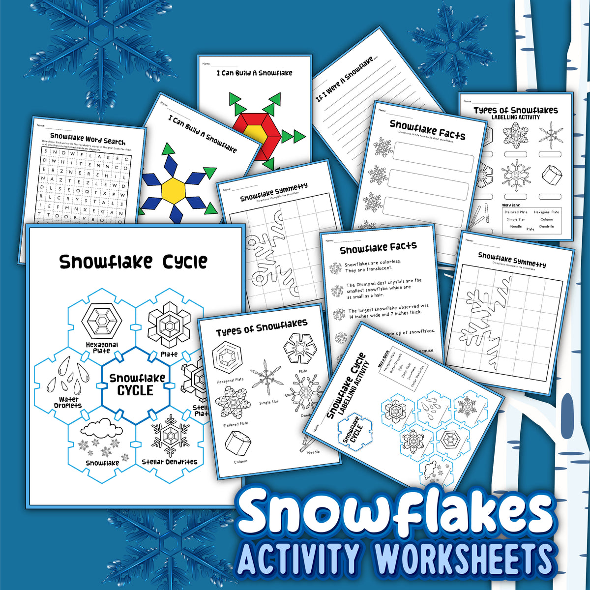 Snowflake STEAM Project Pack – Little Bins for Little Hands