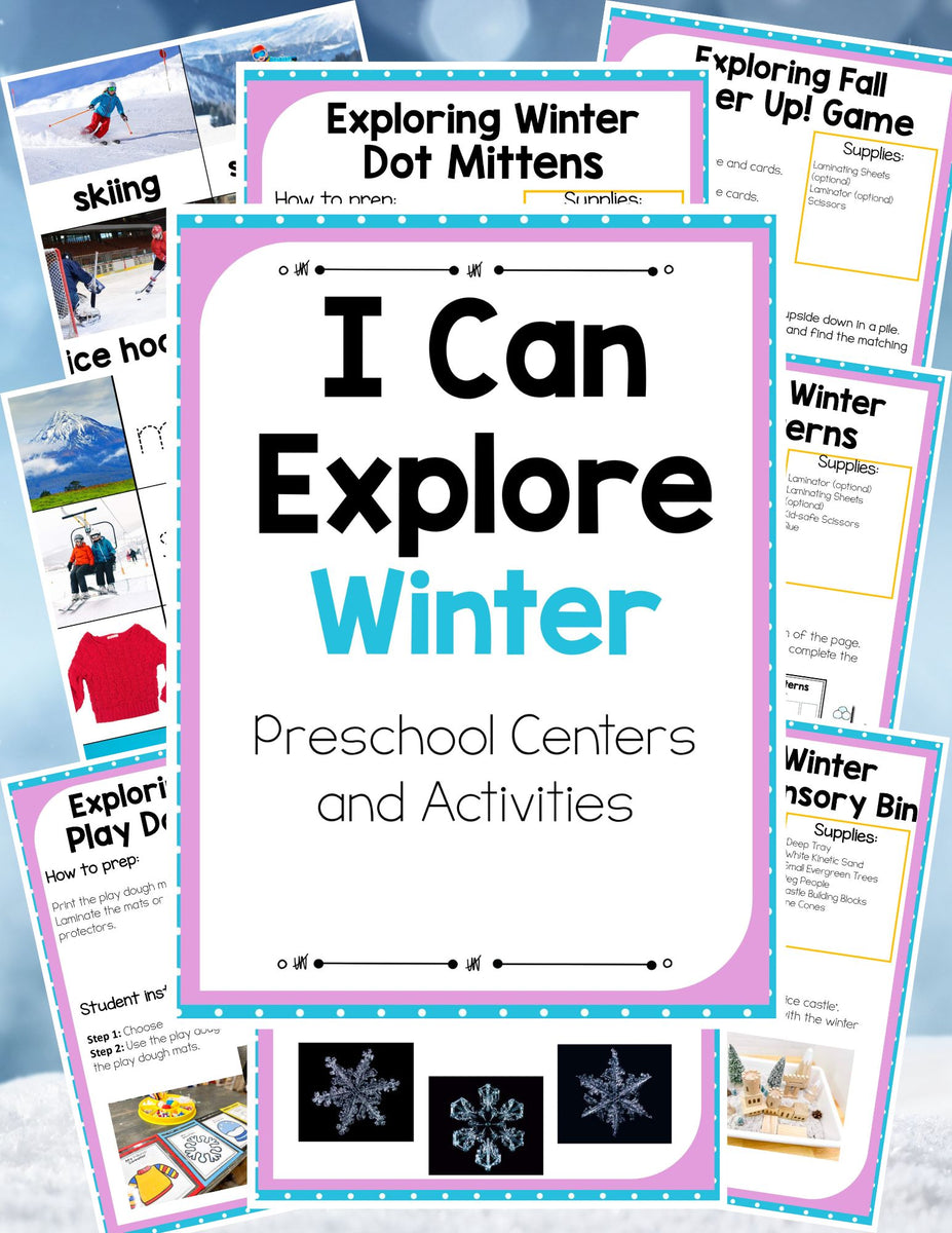 Preschool Winter Theme Pack – Little Bins for Little Hands