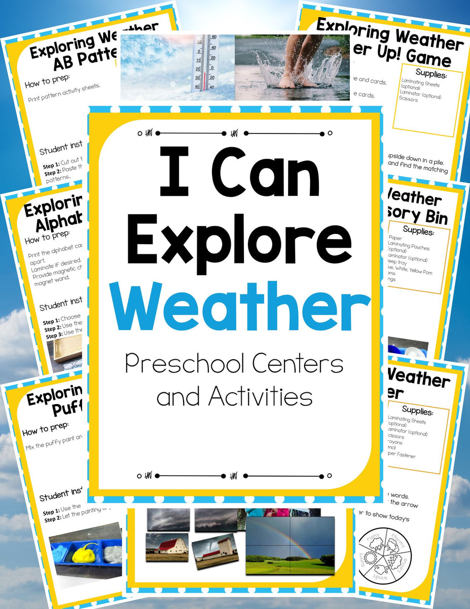 Preschool Weather Theme Pack – Little Bins for Little Hands