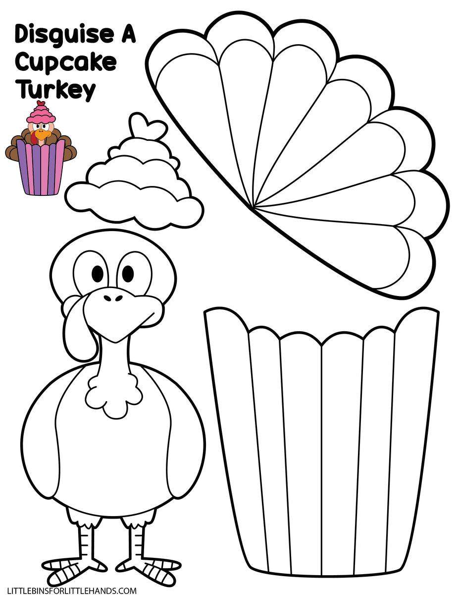 Disguise a Turkey Printable Craft | Cut and Paste Thanksgiving Activit ...