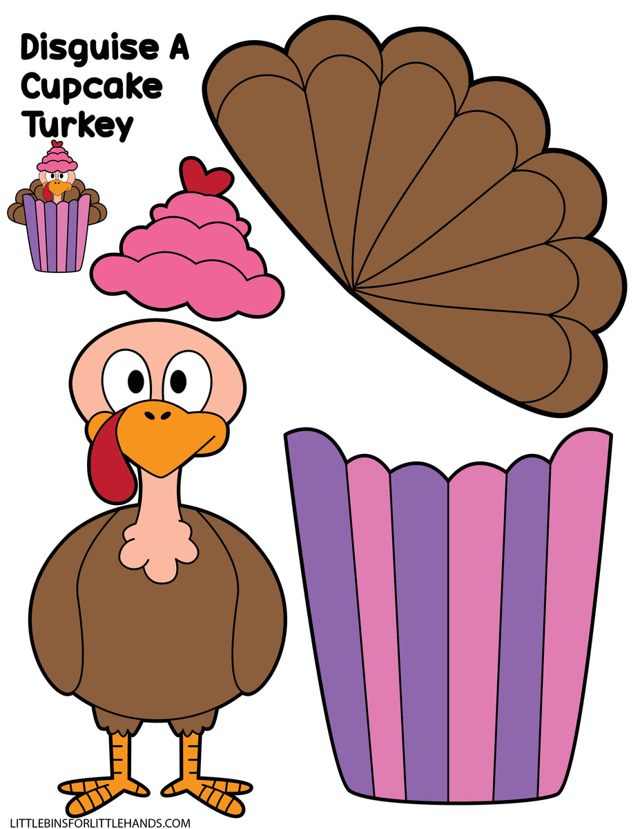 Disguise a Turkey Printable Craft | Cut and Paste Thanksgiving Activit ...