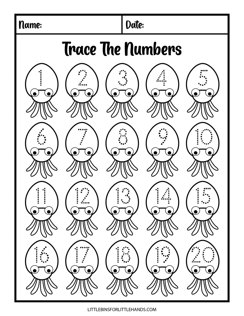 Math Ocean Preschool Pack – Little Bins for Little Hands