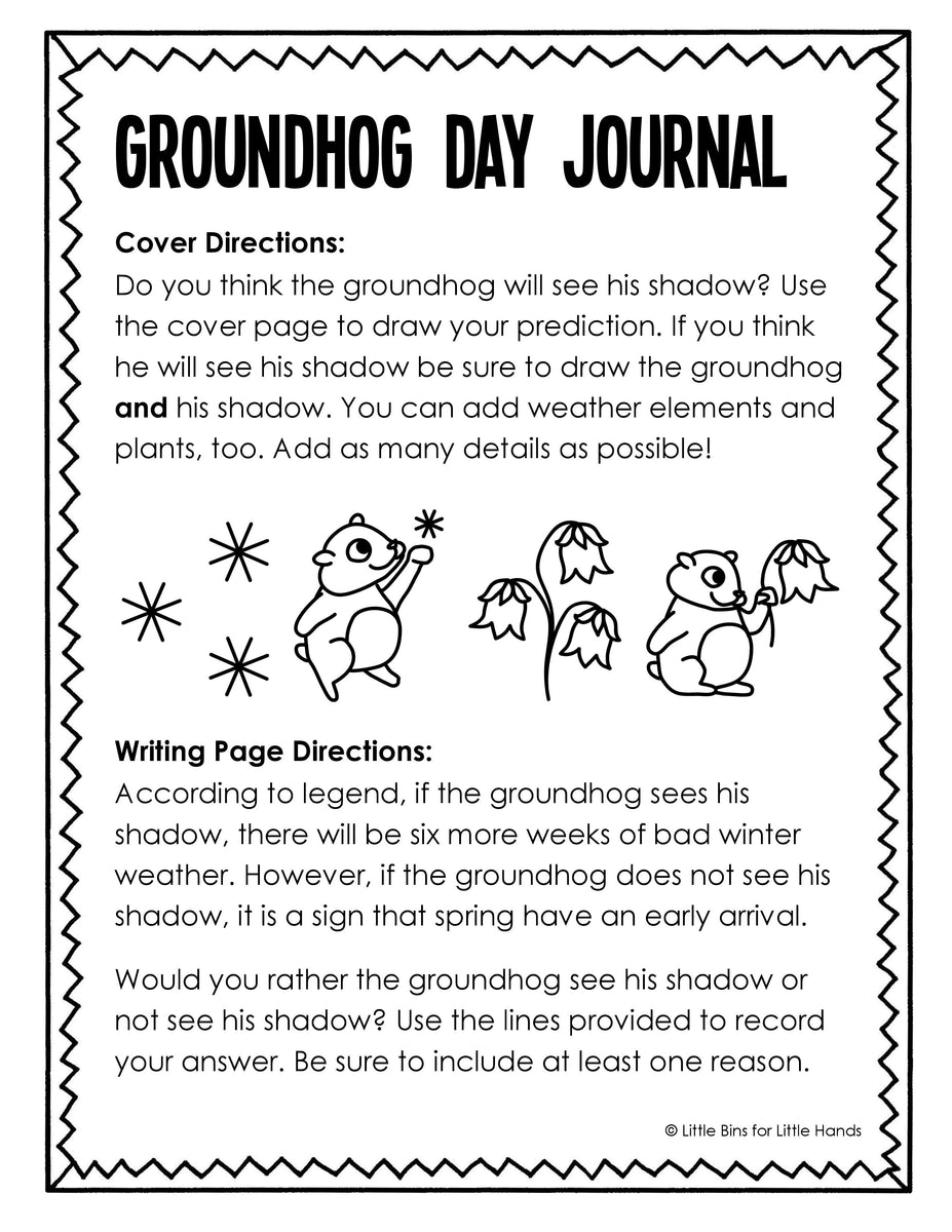Groundhog Day STEM Pack – Little Bins for Little Hands