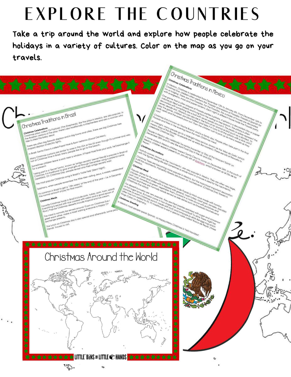 Christmas Holidays Around the World – Little Bins for Little Hands