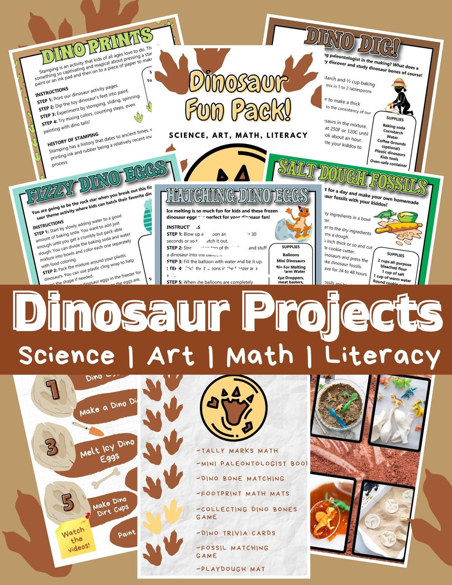 Dinosaur Projects Pack – Little Bins for Little Hands