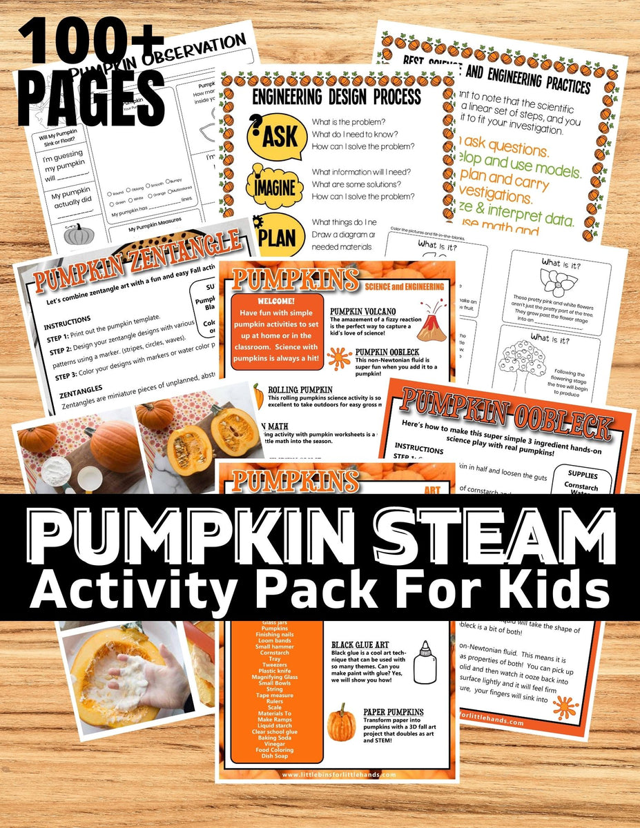 Fall Pumpkin STEM Pack – Little Bins for Little Hands