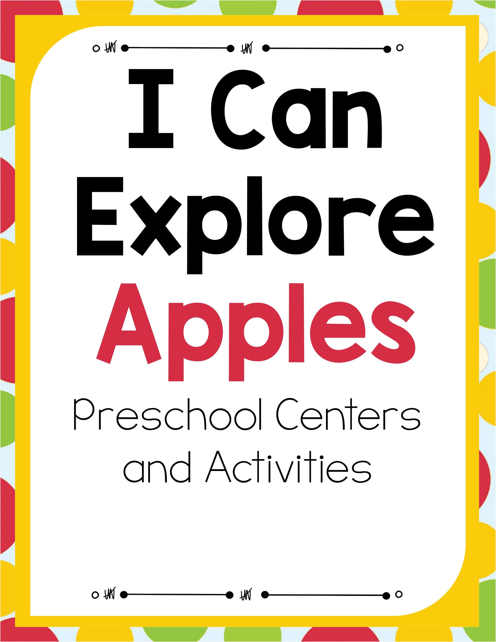 Preschool Apple Theme Pack – Little Bins for Little Hands