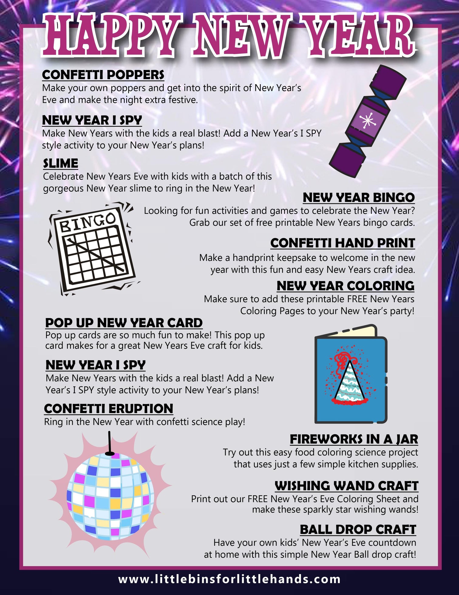 New Year STEAM Project Pack – Little Bins for Little Hands