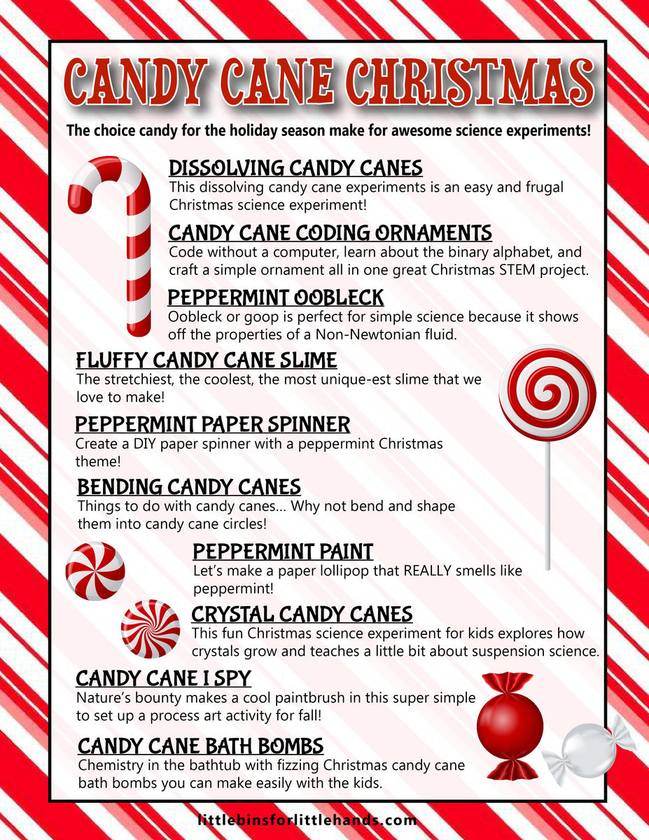 Candy Cane STEAM Project Pack – Little Bins for Little Hands