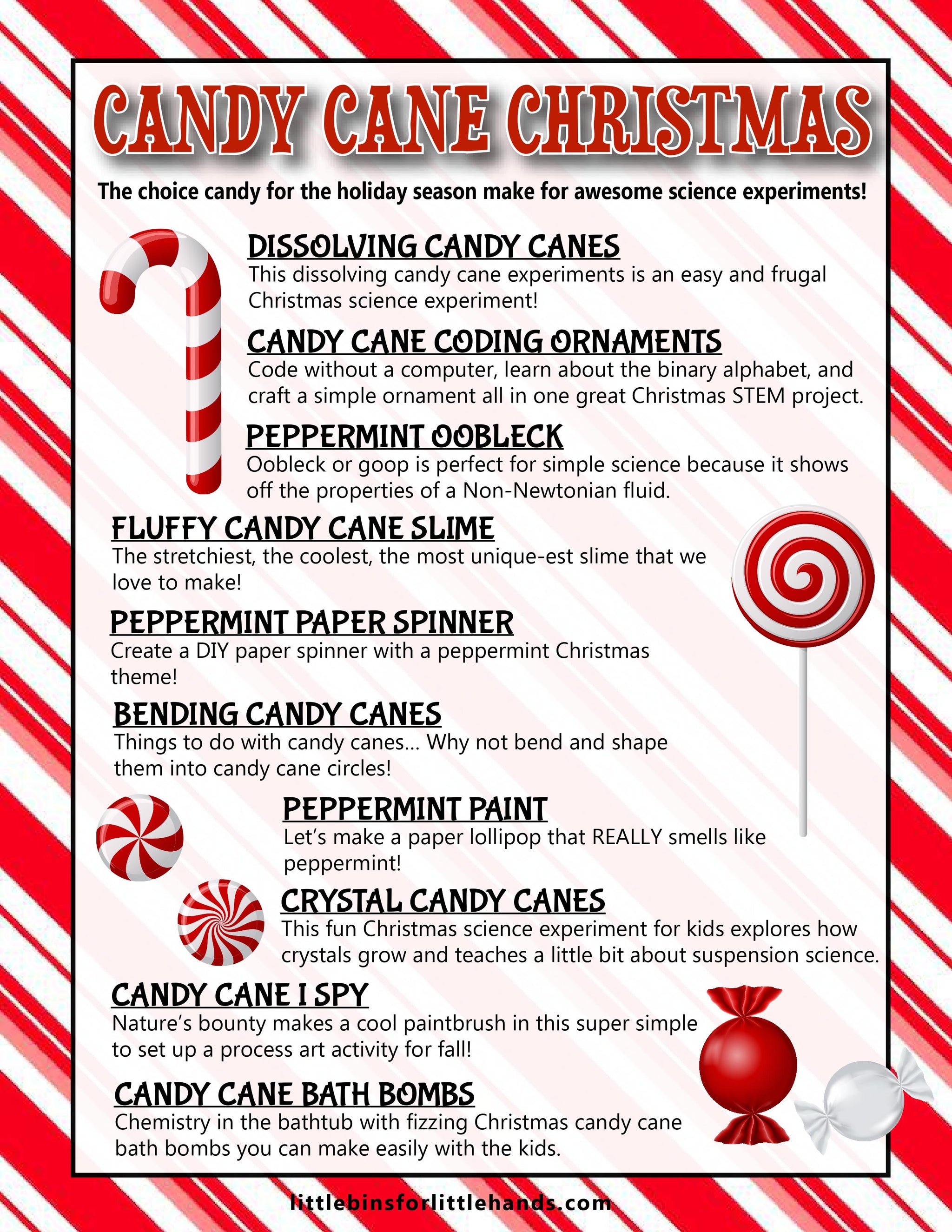 Candy Cane STEAM Project Pack – Little Bins for Little Hands