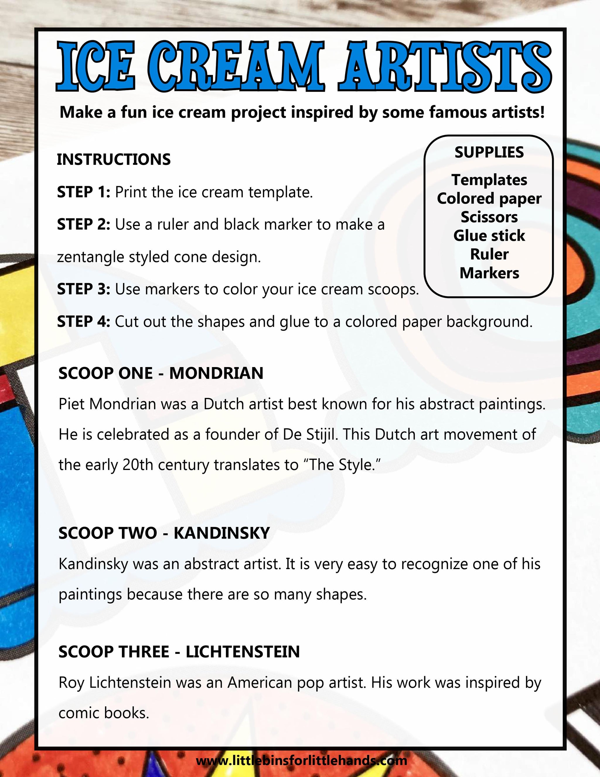 Ice Cream Theme Activity Pack – Little Bins for Little Hands