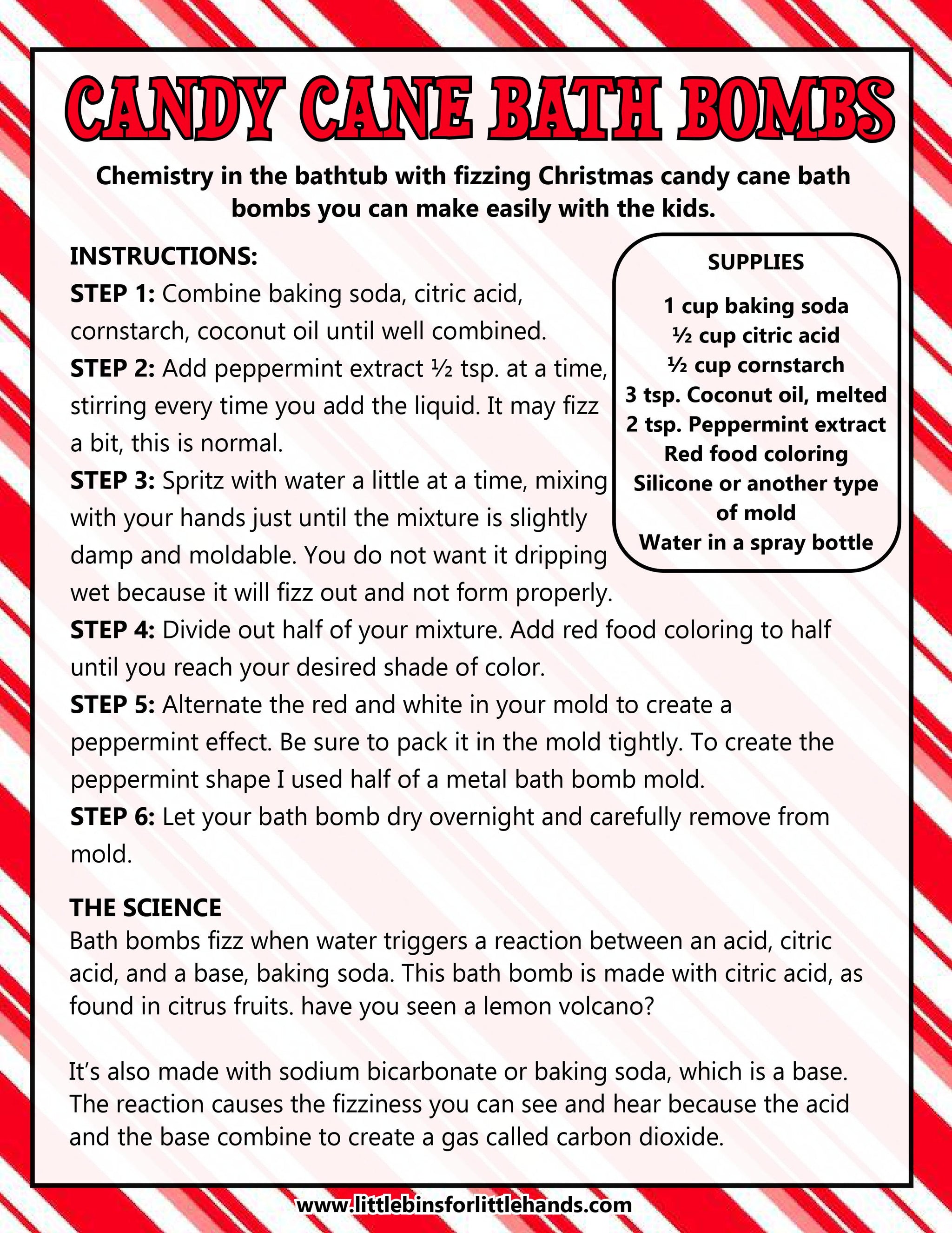 Candy Cane STEAM Project Pack – Little Bins for Little Hands