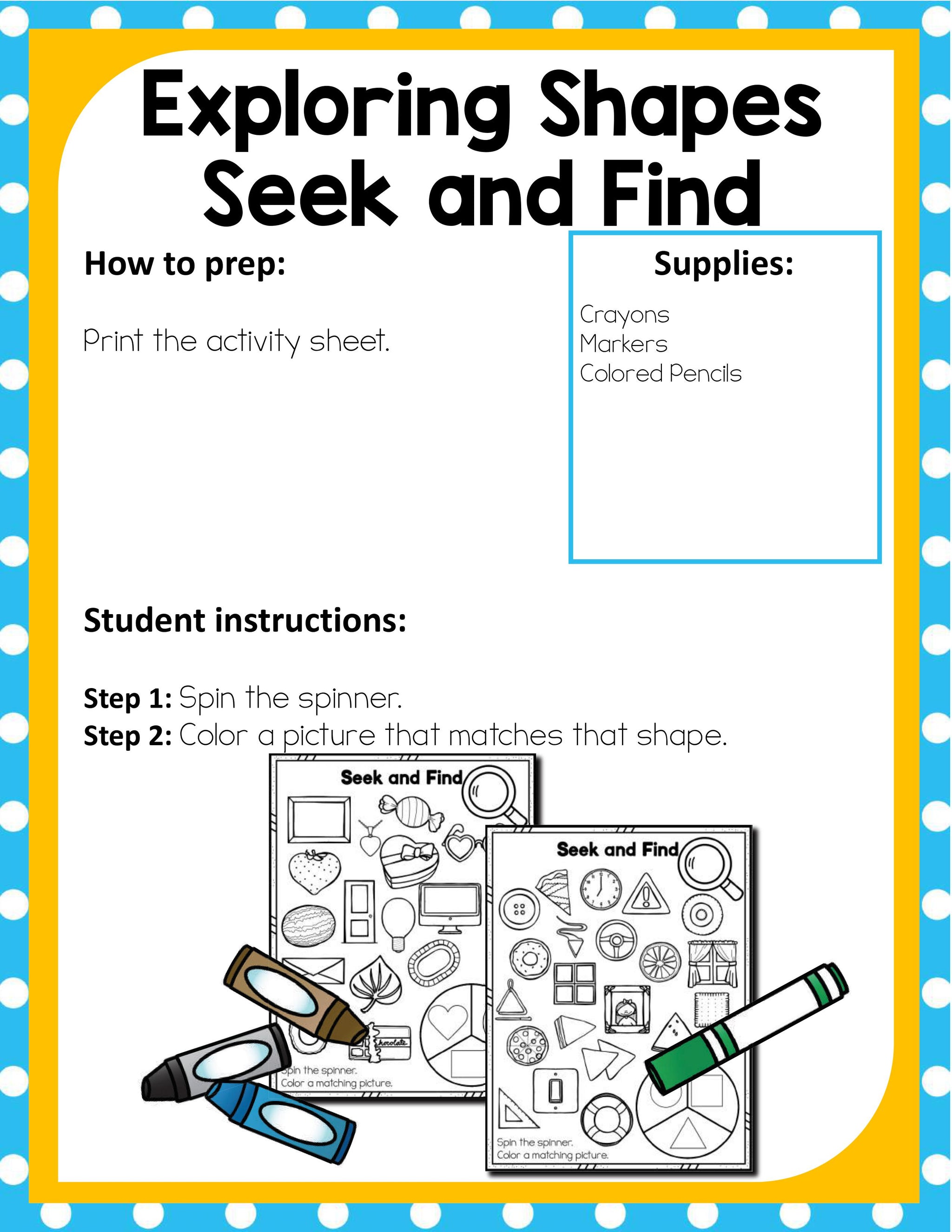 Preschool Shapes Theme Pack – Little Bins for Little Hands