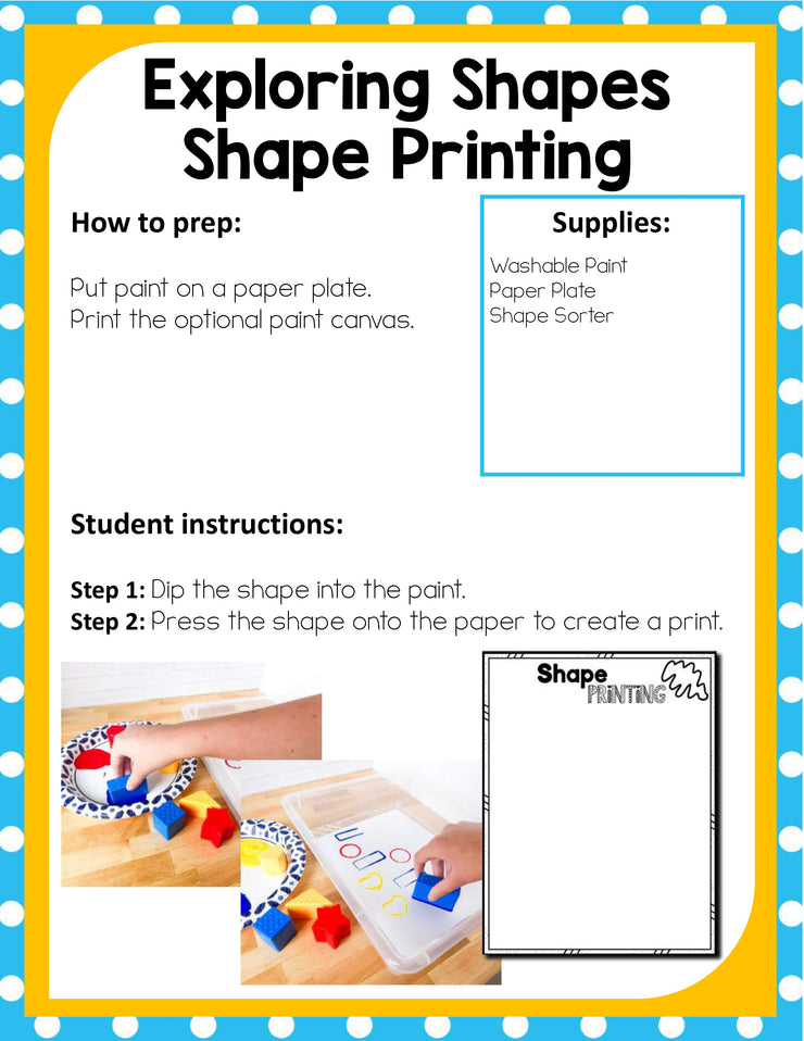 Preschool Shapes Theme Pack – Little Bins for Little Hands