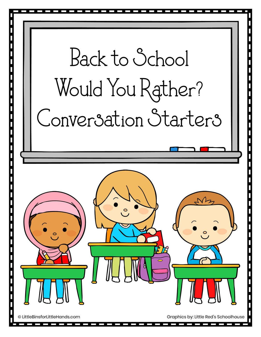 Back To School Activity Pack – Little Bins for Little Hands