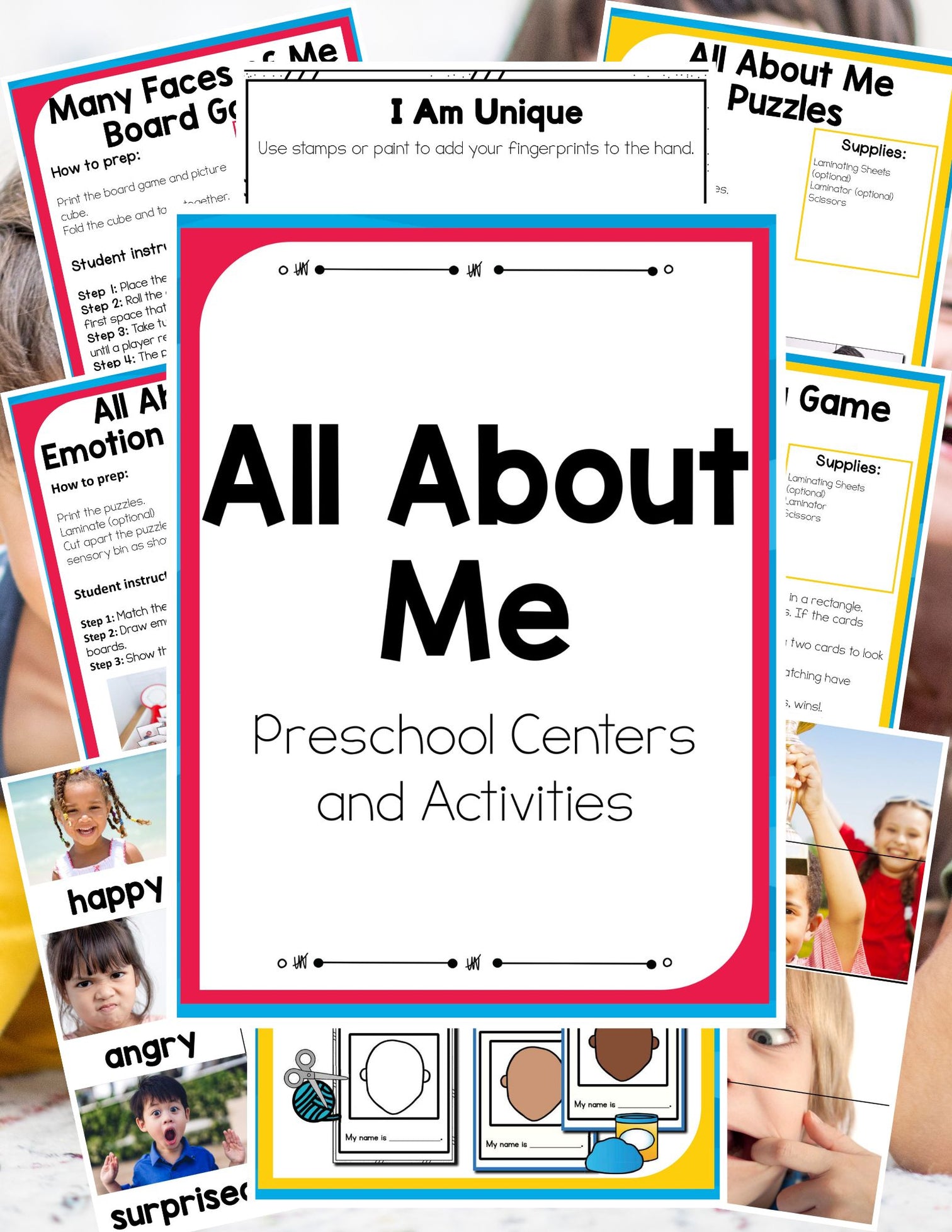 Preschool All About Me Theme Pack – Little Bins for Little Hands