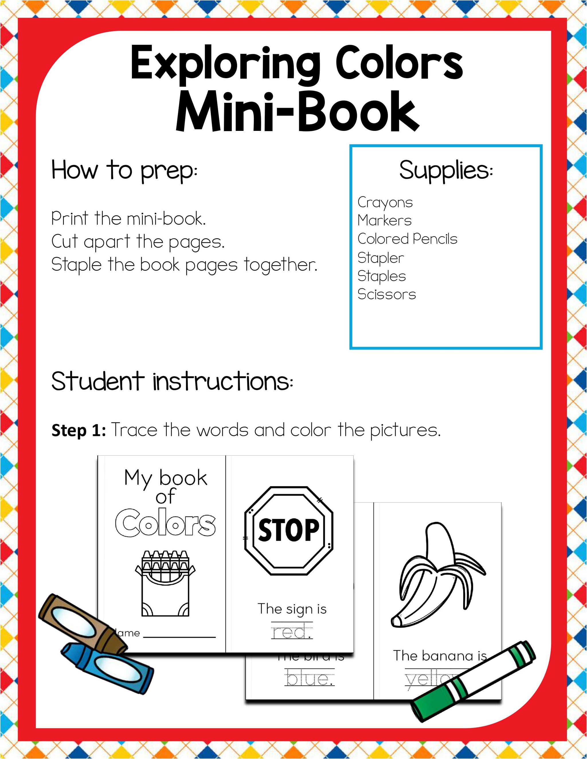 Preschool Colors Theme Pack – Little Bins for Little Hands