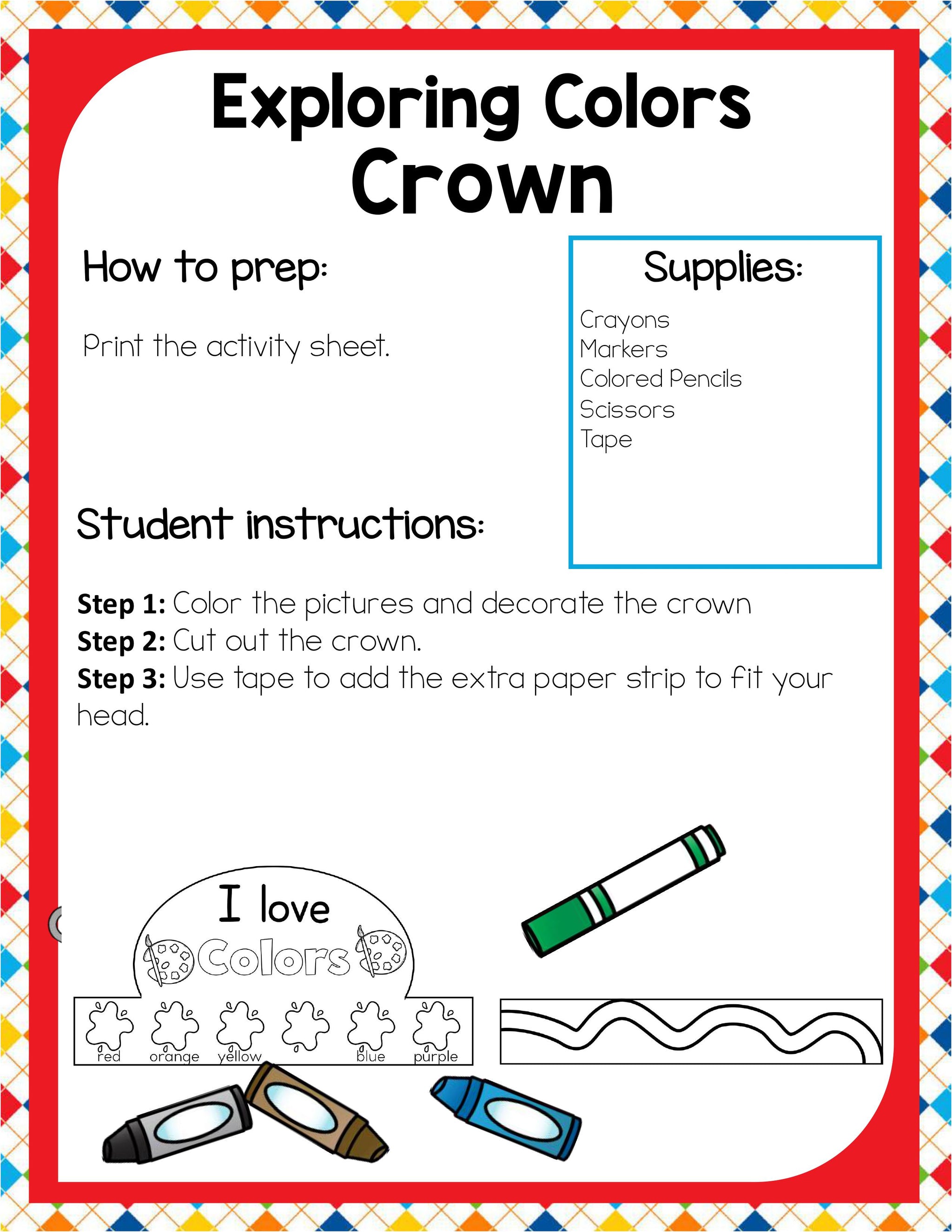 Preschool Colors Theme Pack – Little Bins for Little Hands