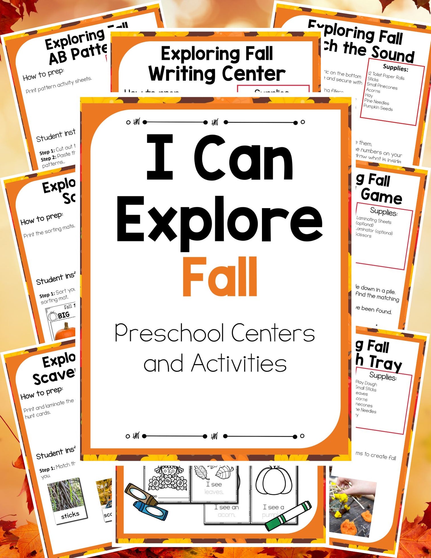 Preschool Fall Theme Pack – Little Bins for Little Hands