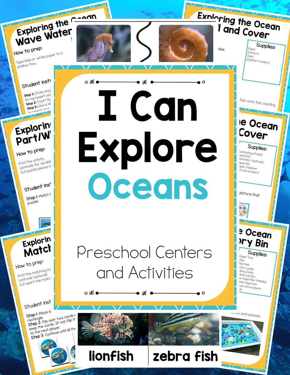 Preschool Ocean Activities Pack – Little Bins for Little Hands