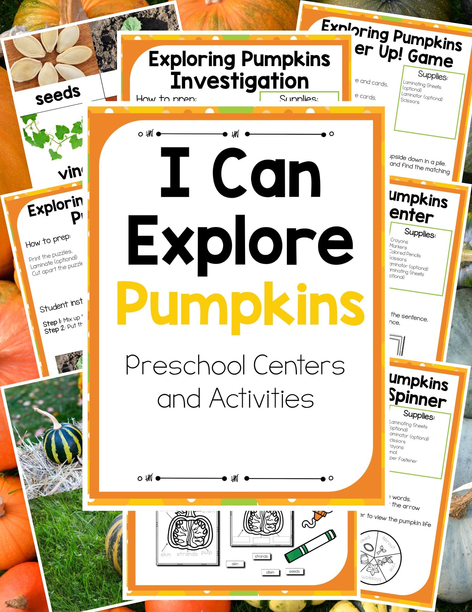 Preschool Pumpkin Theme Pack – Little Bins for Little Hands