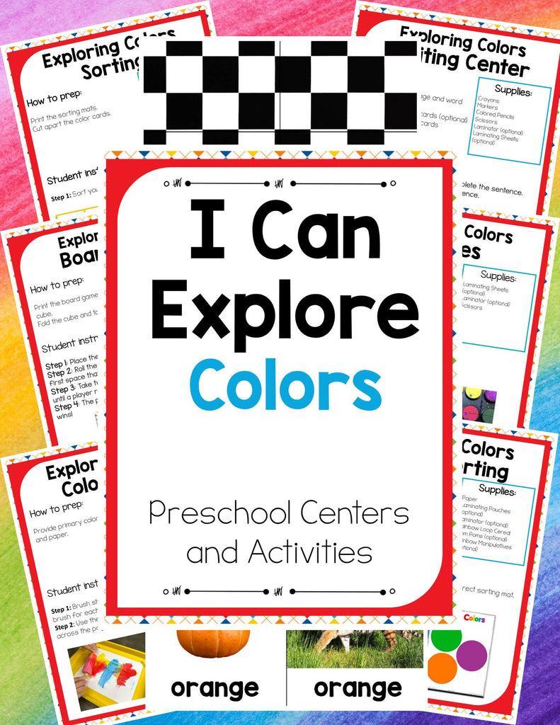 Preschool Colors Theme Pack – Little Bins for Little Hands