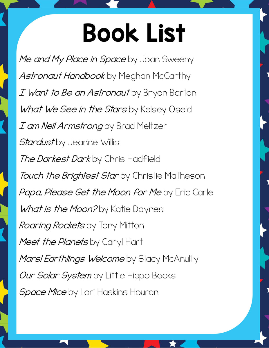 Preschool Space Theme Pack – Little Bins for Little Hands