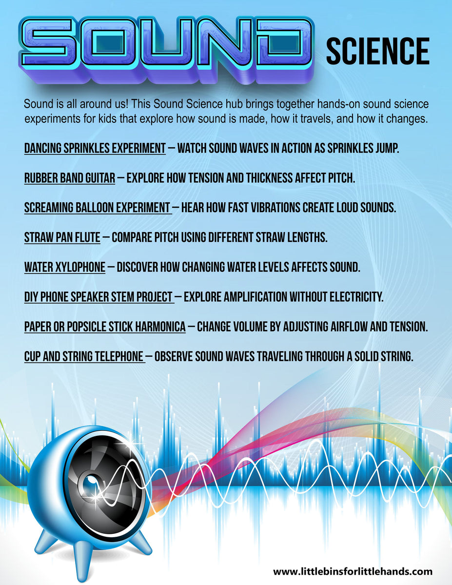 Sound Science Experiments for Kids – Hands-On Physics Unit (K–4 NGSS S ...