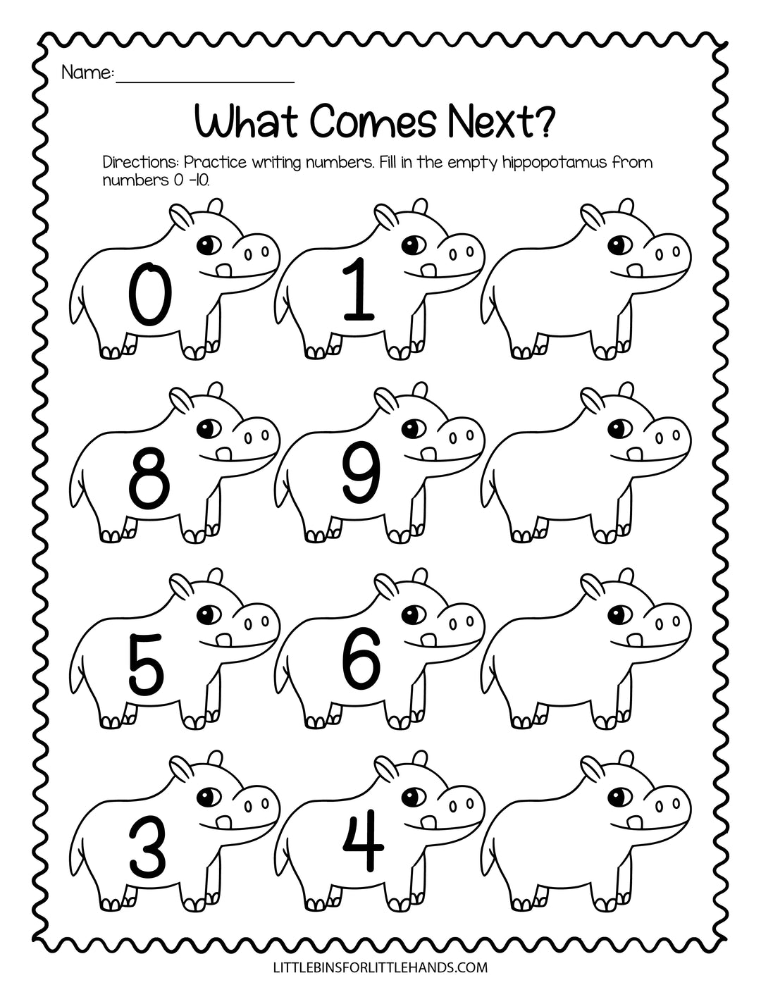 Zoo Animals Math Pack – Little Bins for Little Hands