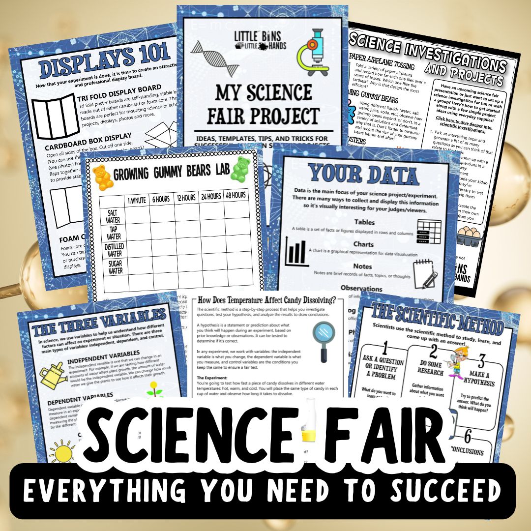 Science Fair Project Kit for Kids | Science Fair Board, Experiments, S ...