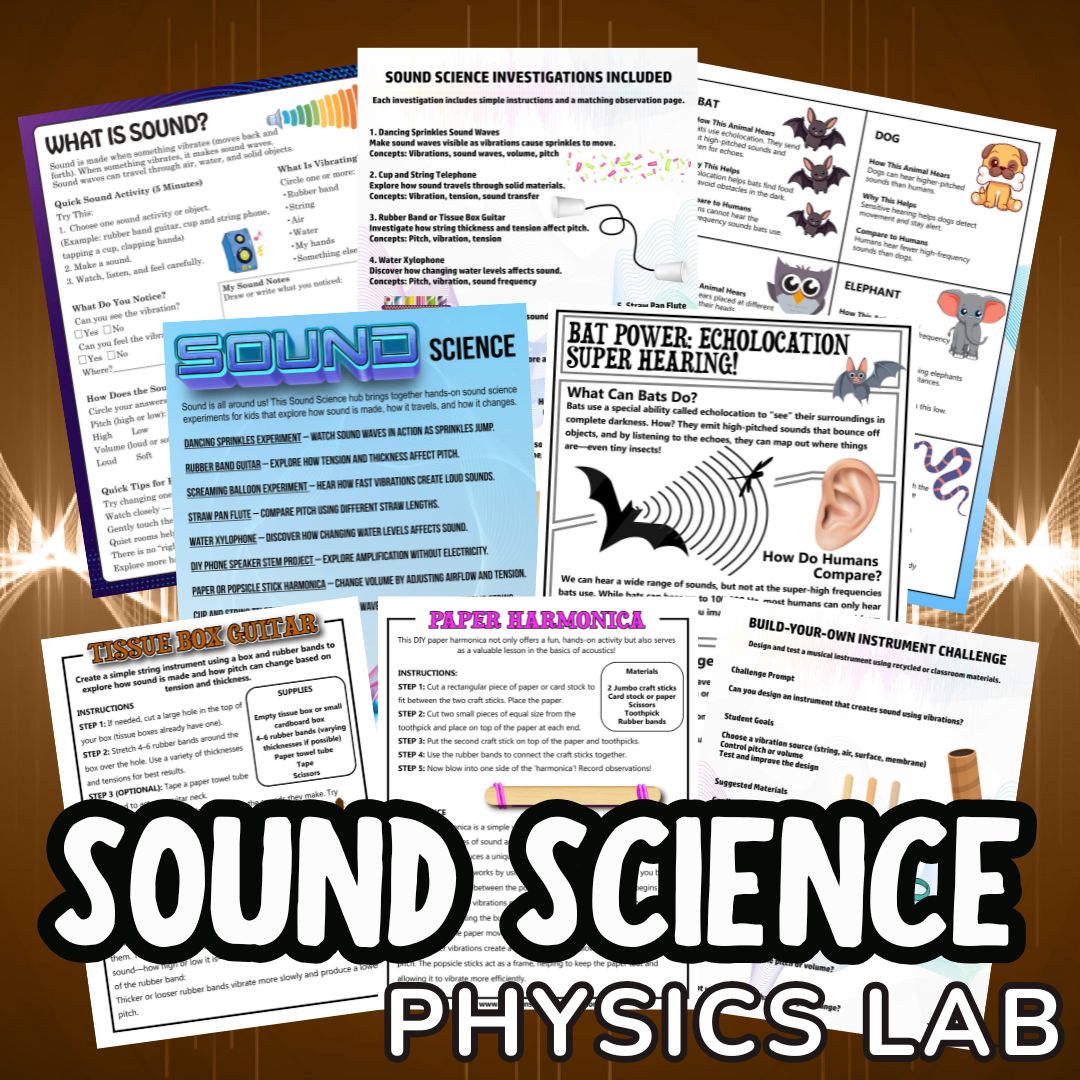 Sound Science Experiments for Kids – Hands-On Physics Unit (K–4 NGSS S ...
