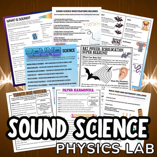 Sound Science Experiments for Kids – Hands-On Physics Unit (K–4 NGSS S ...