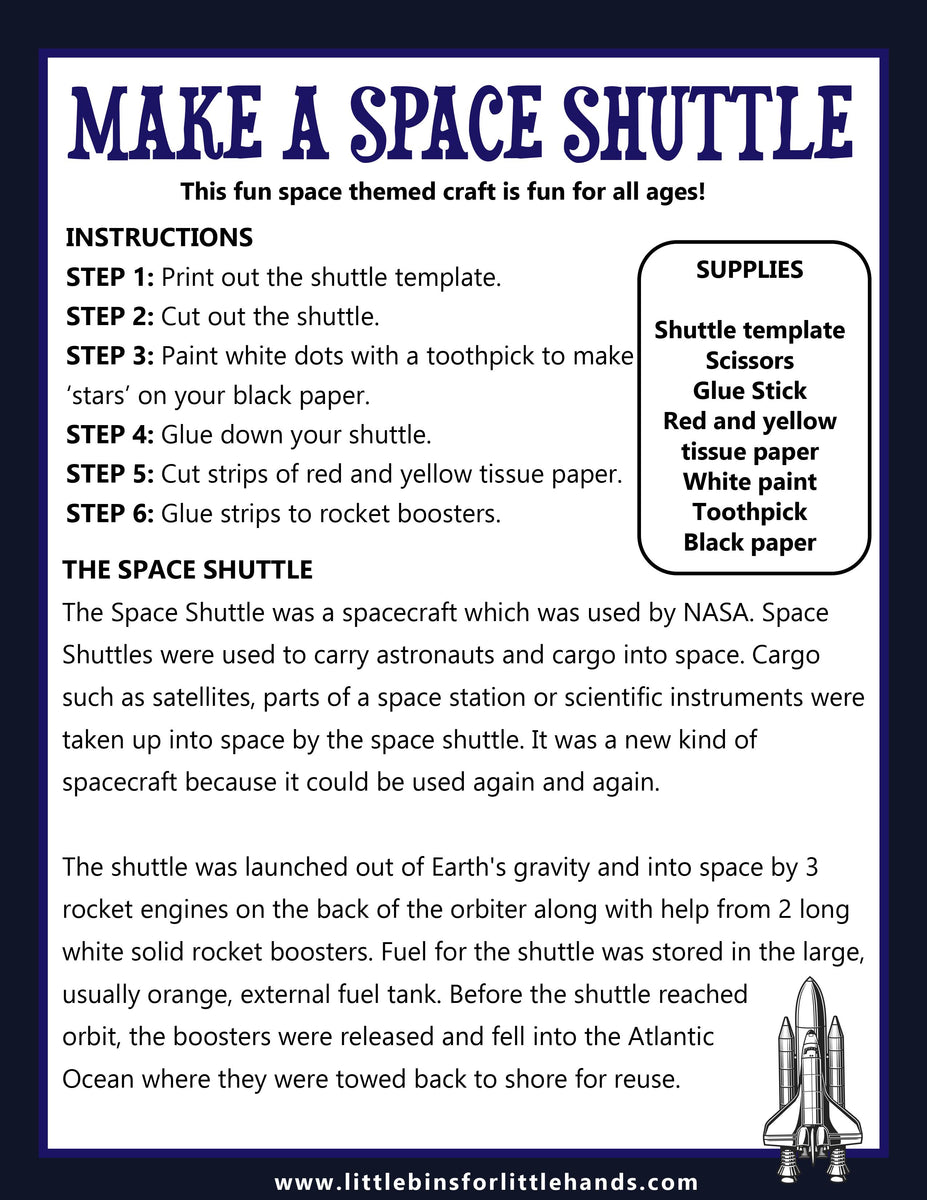 Science Camp Week: Out of this World Space! – Little Bins for Little Hands