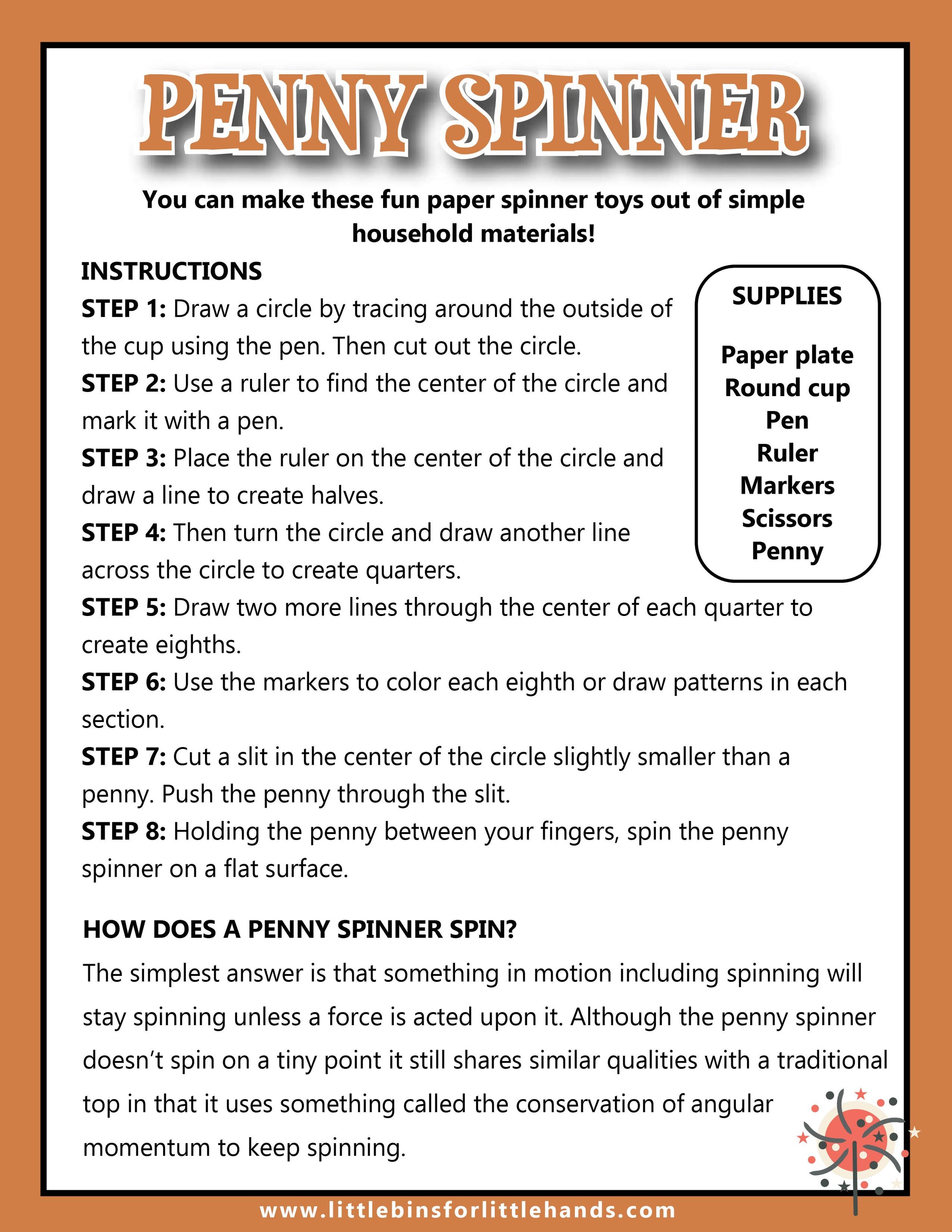 Penny STEM Activities Pack for Kids – Little Bins for Little Hands