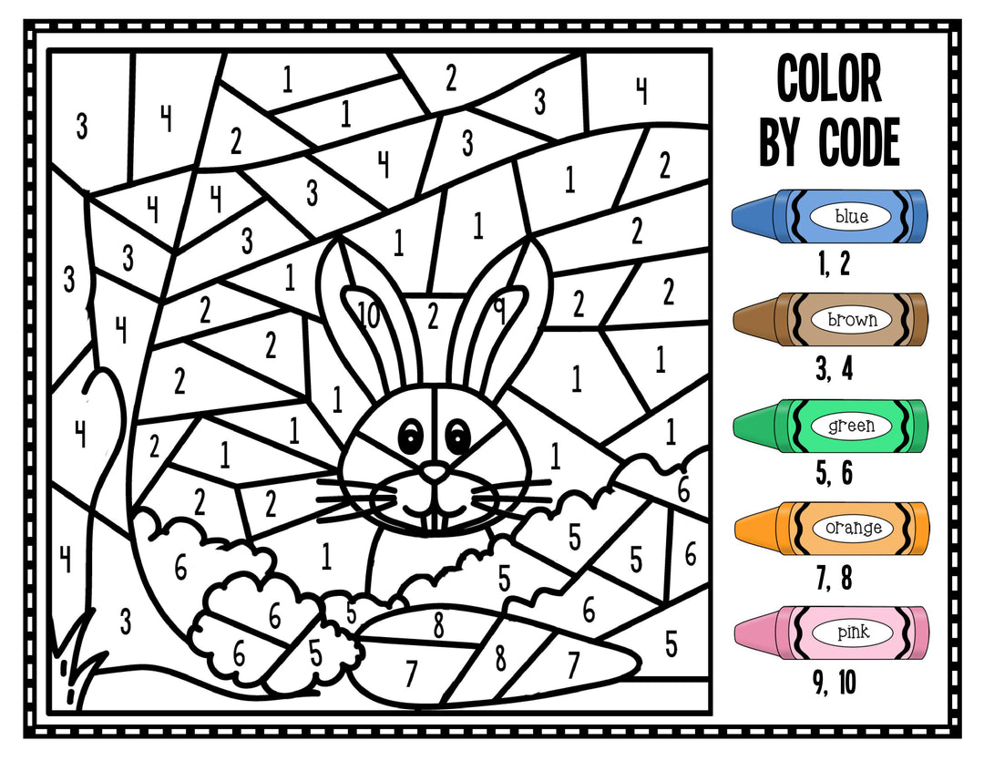 Spring Color By Code Math! – Little Bins for Little Hands