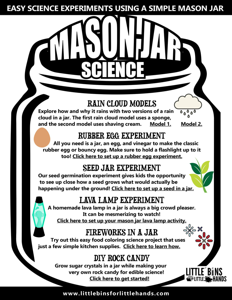 Science Experiments Mini Pack – Little Bins for Little Hands