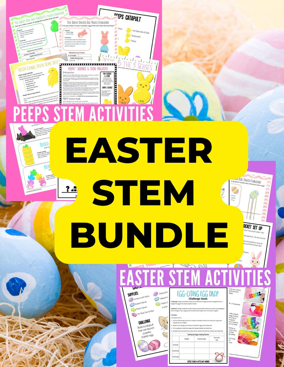 Easter & Peeps STEM Projects Bundle (Slime too) – Little Bins for ...