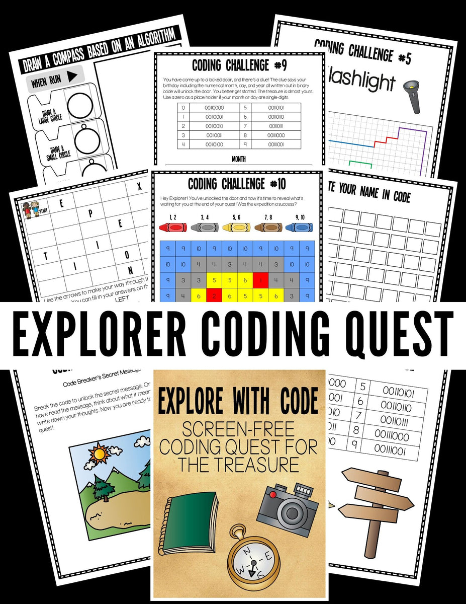 Coding Explorer's Quest Pack – Little Bins for Little Hands