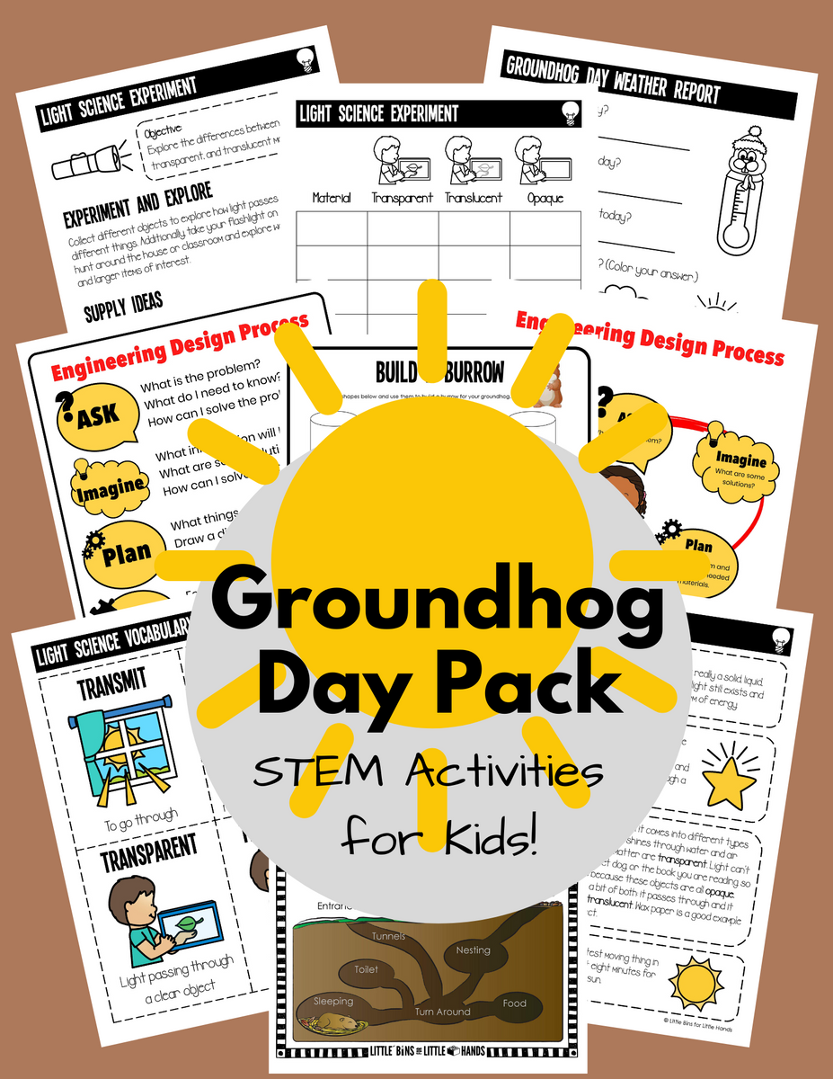 Groundhog Day STEM Pack – Little Bins for Little Hands