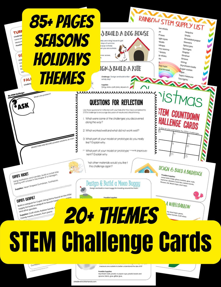 STEM Challenge Card Pack – Little Bins for Little Hands